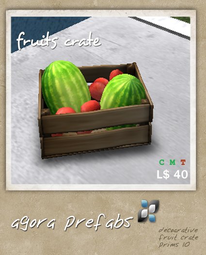 Second Life Marketplace - Agora prefabs - fruits crate